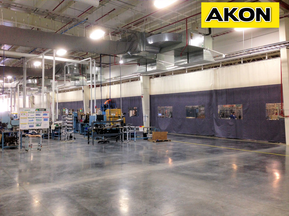 Warehouse Divider Curtains - Akon – Curtain and Dividers | Custom Made