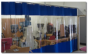 Clear Industrial Curtains - Akon – Curtain and Dividers