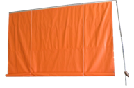 Retractable Safety Curtains - Akon – Curtain and Dividers