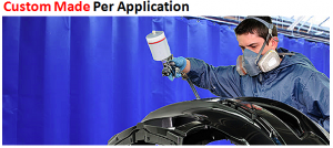 Paint and Spray Booth Curtains | AKON Curtain and Divider Custom Made