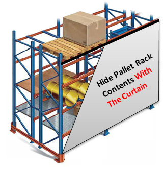 Pallet Rack Curtains | Pallet Rack Covers - Akon – Curtain and Dividers