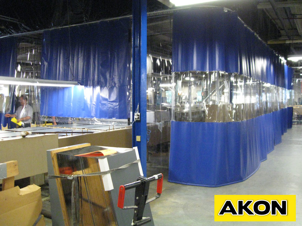 Industrial Curtains – Photo Gallery – Akon – Curtain and Dividers
