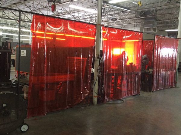 Custom Free Standing Welding Curtains – Akon – Curtain and Dividers
