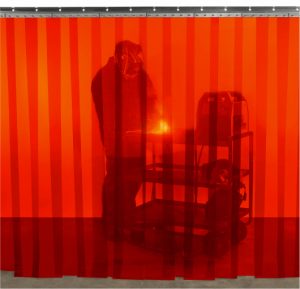 Red Welding Strip Curtains – Akon – Curtain and Dividers