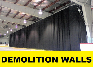 Demolition Curtain Wall | Soft Walls