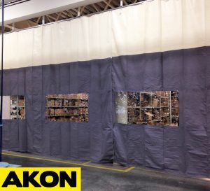 Industrial Curtain Walls – Akon – Curtain and Dividers | Custom Made