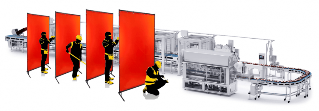 Clear Divider Screens | Separating Workers and Customers – AKON Curtains