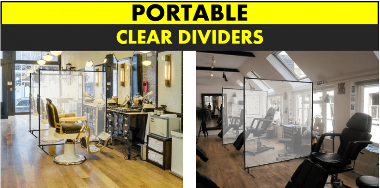 Portable Clear Dividers | Great For Separating Workers, Clients, And ...