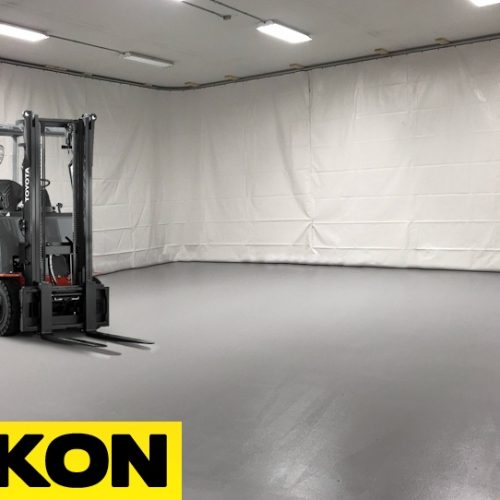 Industrial Wash Bay Curtains – Akon – Curtain and Dividers Custom Made