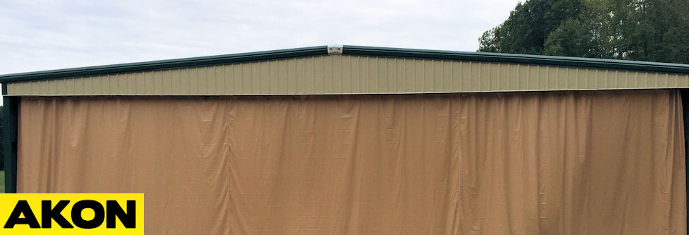 Outdoor Tarp Curtain Walls | Akon – Curtain and Dividers | Custom Made