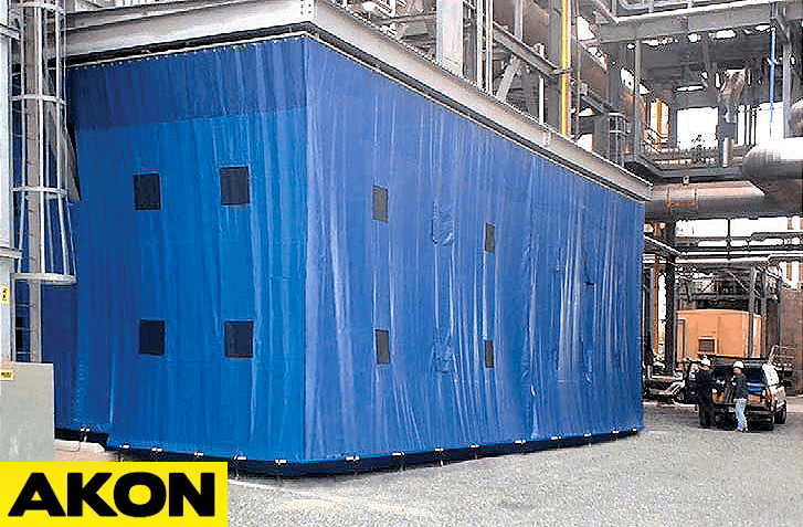 Outdoor Tarp Curtain Walls | Akon – Curtain and Dividers | Custom Made