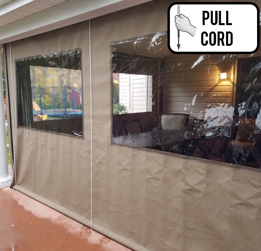 Custom Pull Up Curtains | Roll Up Curtains