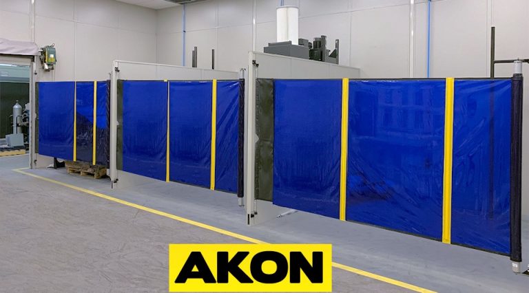 Retractable Welding Screen | Akon – Curtain and Dividers | Custom Made