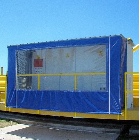 Outdoor Industrial Curtains | Akon – Curtain and Dividers | Custom Made