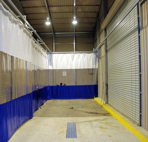 Chemical Resistant Splash Curtains | Contain Harsh Chemicals