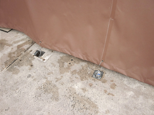 Locking Curtains | With Grommets And Anchor Plates