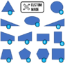 Custom Shape Tarps | With Grommets | Choose Any Shape And Color