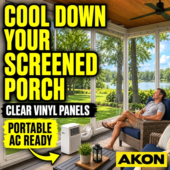 How to Air Condition a Screened-In Porch Without Rebuilding It – AKON ...